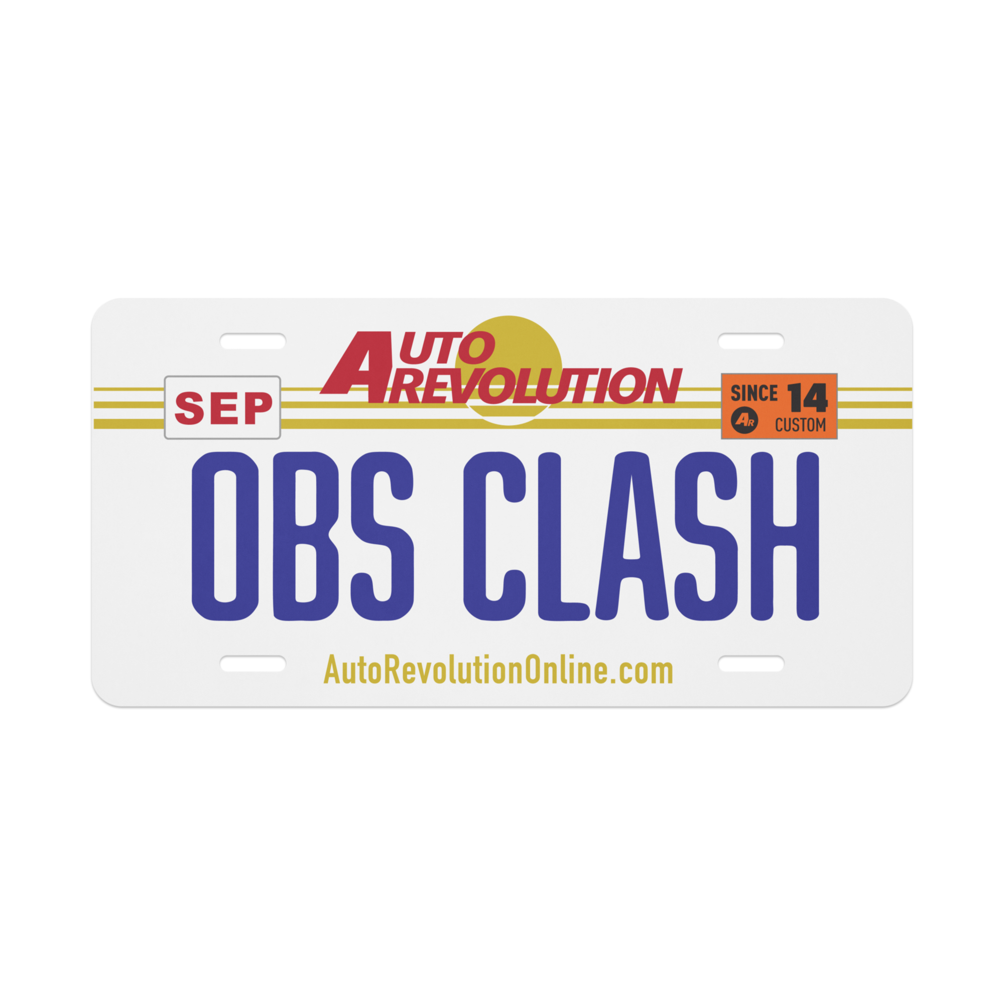OBS Clash License Plate – Auto Revolution